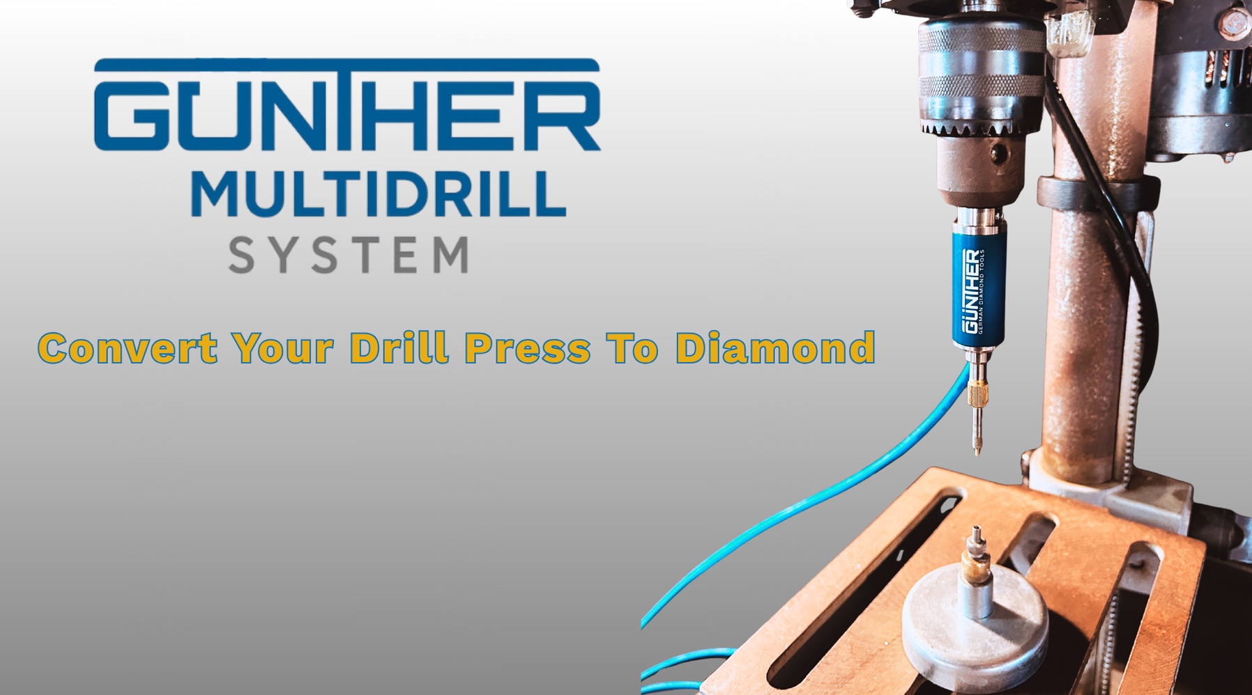 Lapidary Bench Drill Press & Diamond Bits — Gunther Diamond Tools