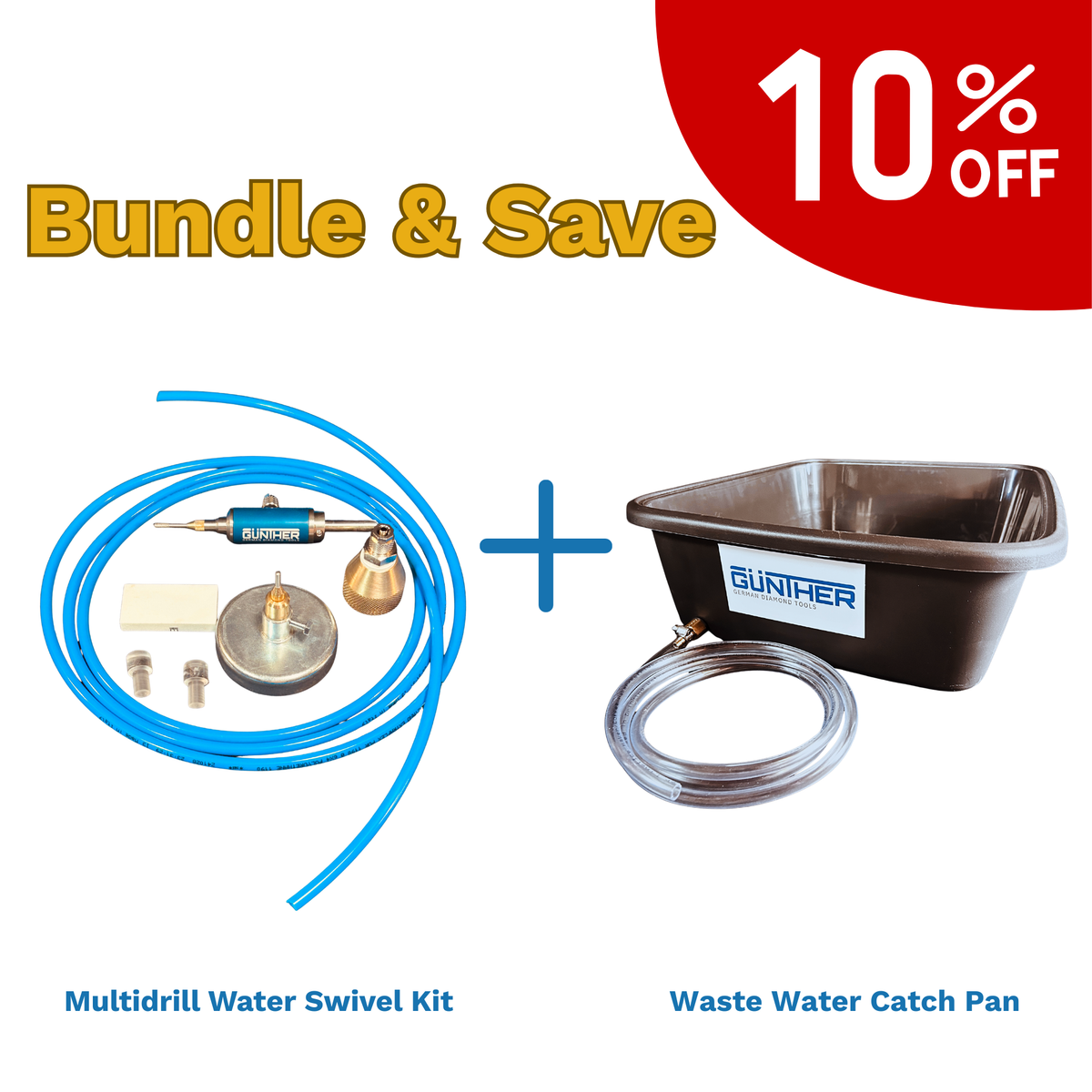 Multidrill Deluxe – Water Swivel + Waste Water Catch Pan — Gunther ...